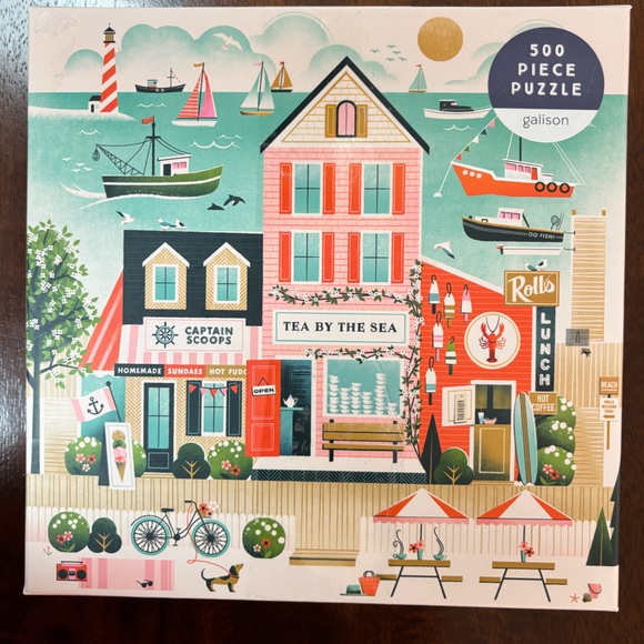 Games | 50 Piece Beside The Sea Galison Puzzle | Poshmark